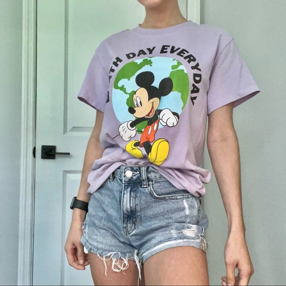 Disney | Tops | Disney Mickey Mouse Earth Day Everyday Tshrit | Poshmark